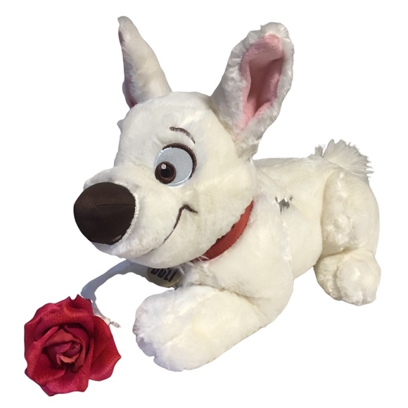 Disney | Toys | The Disney Store Bolt Dog Mc Lying Plush Animal White 4 ...